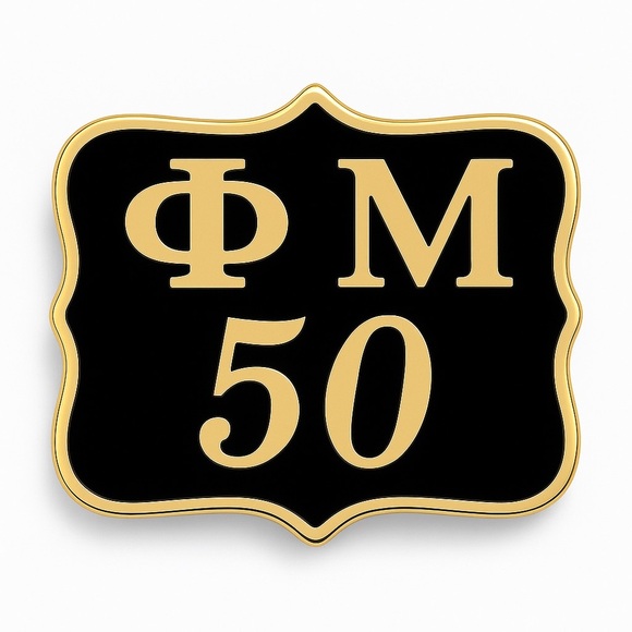 Vintage | Jewelry | Phi Mu 5year Anniversary Gold Pin | Poshmark